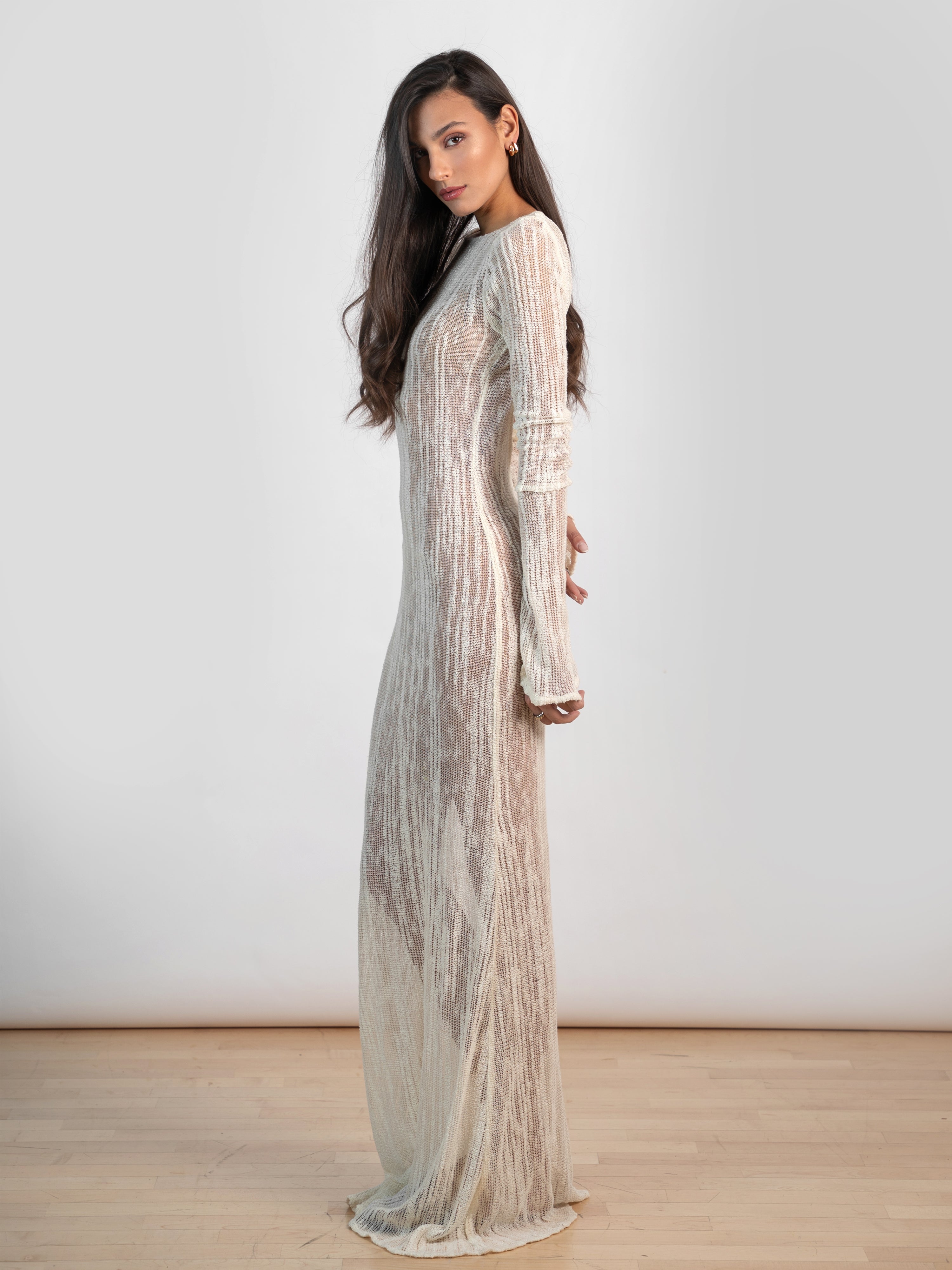 Cream Beach Dress – Bransoa